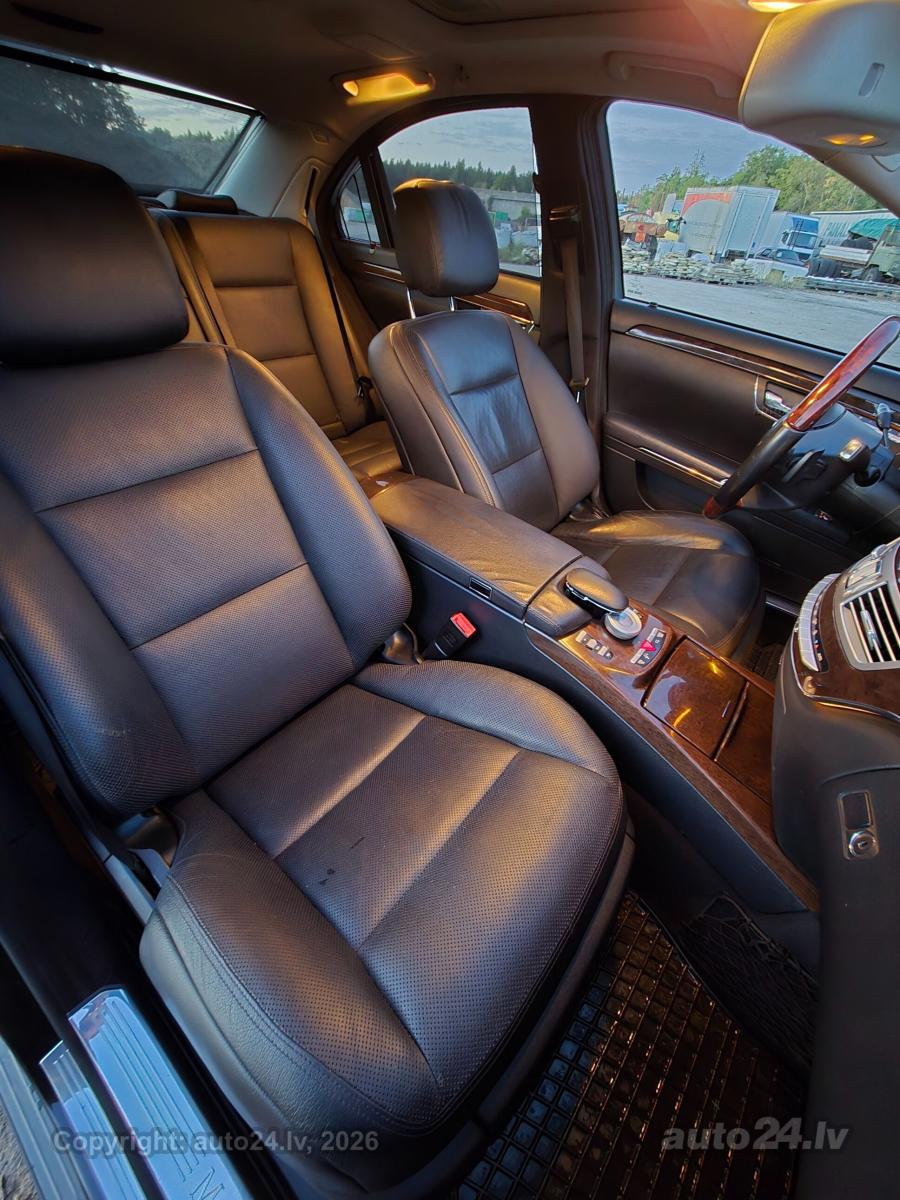 Black Mercedes-Benz S-Class 2009 in Tallinn, with an engine capacity of 5.50 L and mileage of 406 thousand km for 11500 €, photo 53 on AUTOMOTO.COM.LV