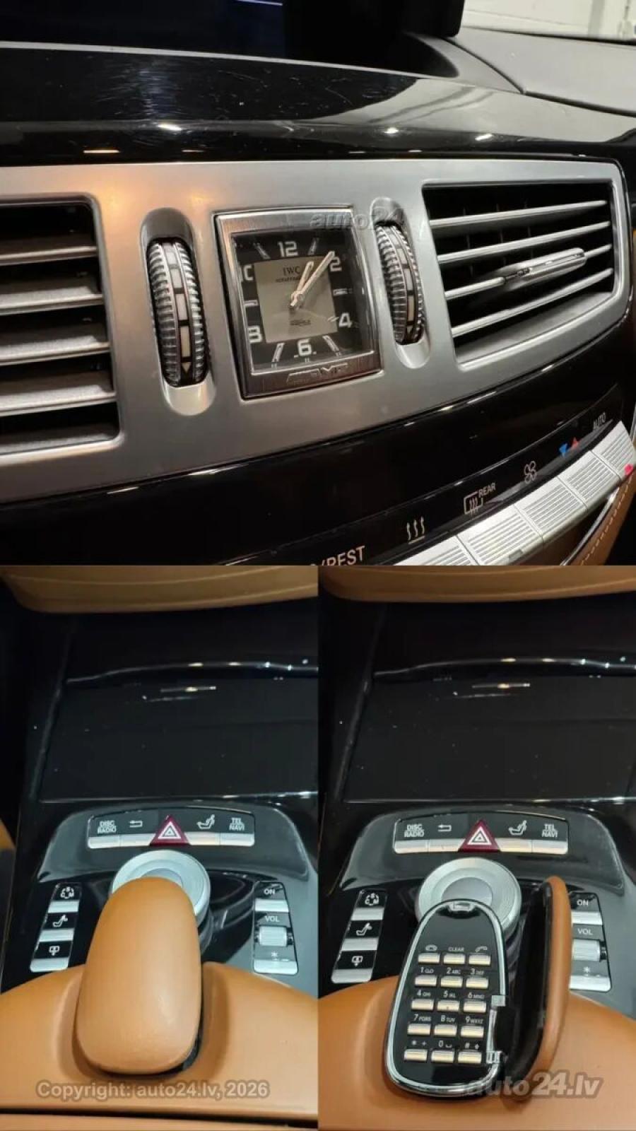Black Mercedes-Benz S-Class 2010 in Tallinn, with an engine capacity of 5.50 L and mileage of 161 thousand km for 19995 €, photo 17 on AUTOMOTO.COM.LV