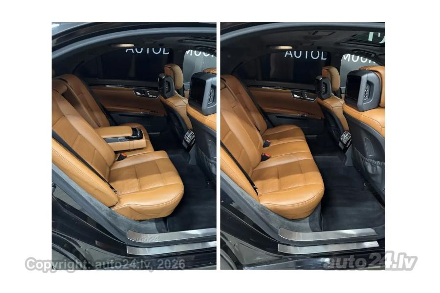 Black Mercedes-Benz S-Class 2010 in Tallinn, with an engine capacity of 5.50 L and mileage of 161 thousand km for 19995 €, photo 26 on AUTOMOTO.COM.LV
