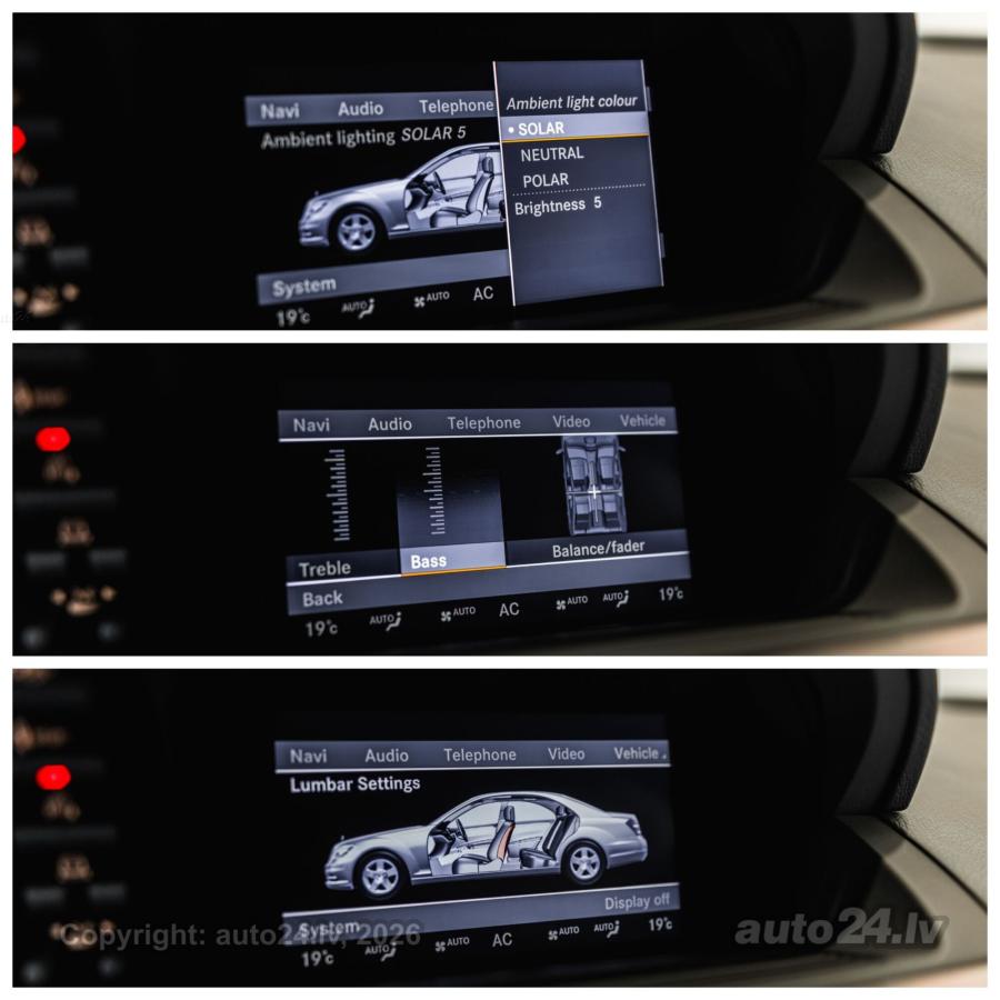 Melns Mercedes-Benz S-Class 2011 Tallina, ar dzinēja tilpumu 3.00 L un nobraukumu 273 tūkst. km par 9990 €, foto 26 vietnē AUTOMOTO.COM.LV