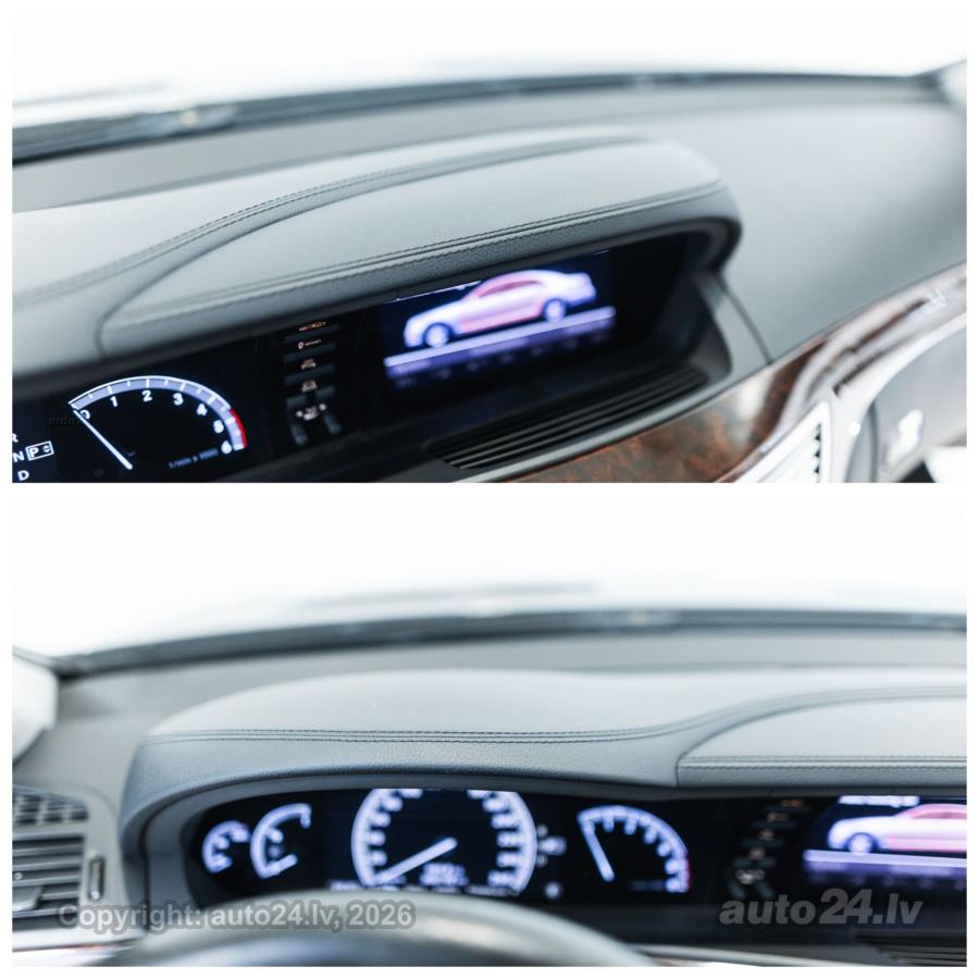 Black Mercedes-Benz S-Class 2012 in Tallinn, with an engine capacity of 3.00 L and mileage of 304 thousand km for 9990 €, photo 23 on AUTOMOTO.COM.LV