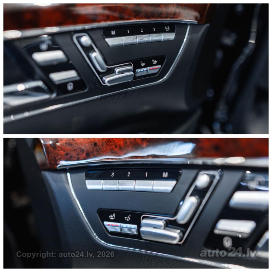 Black Mercedes-Benz S-Class 2012 in Tallinn, with an engine capacity of 3.00 L and mileage of 304 thousand km for 9990 €, photo 28 on AUTOMOTO.COM.LV