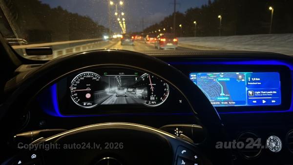 Black Mercedes-Benz S-Class 2013 in Tallinn, with an engine capacity of 4.70 L and mileage of 203 thousand km for 25000 €, photo 4 on AUTOMOTO.COM.LV