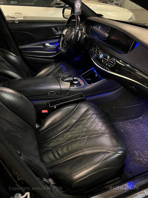 Black Mercedes-Benz S-Class 2013 in Tallinn, with an engine capacity of 4.70 L and mileage of 203 thousand km for 25000 €, photo 6 on AUTOMOTO.COM.LV