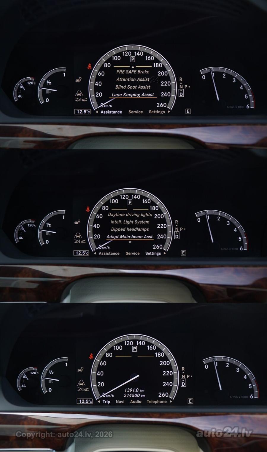 Melns Mercedes-Benz S-Class 2013 Tartu, ar dzinēja tilpumu 3.00 L un nobraukumu 276 tūkst. km par 15500 €, foto 7 vietnē AUTOMOTO.COM.LV