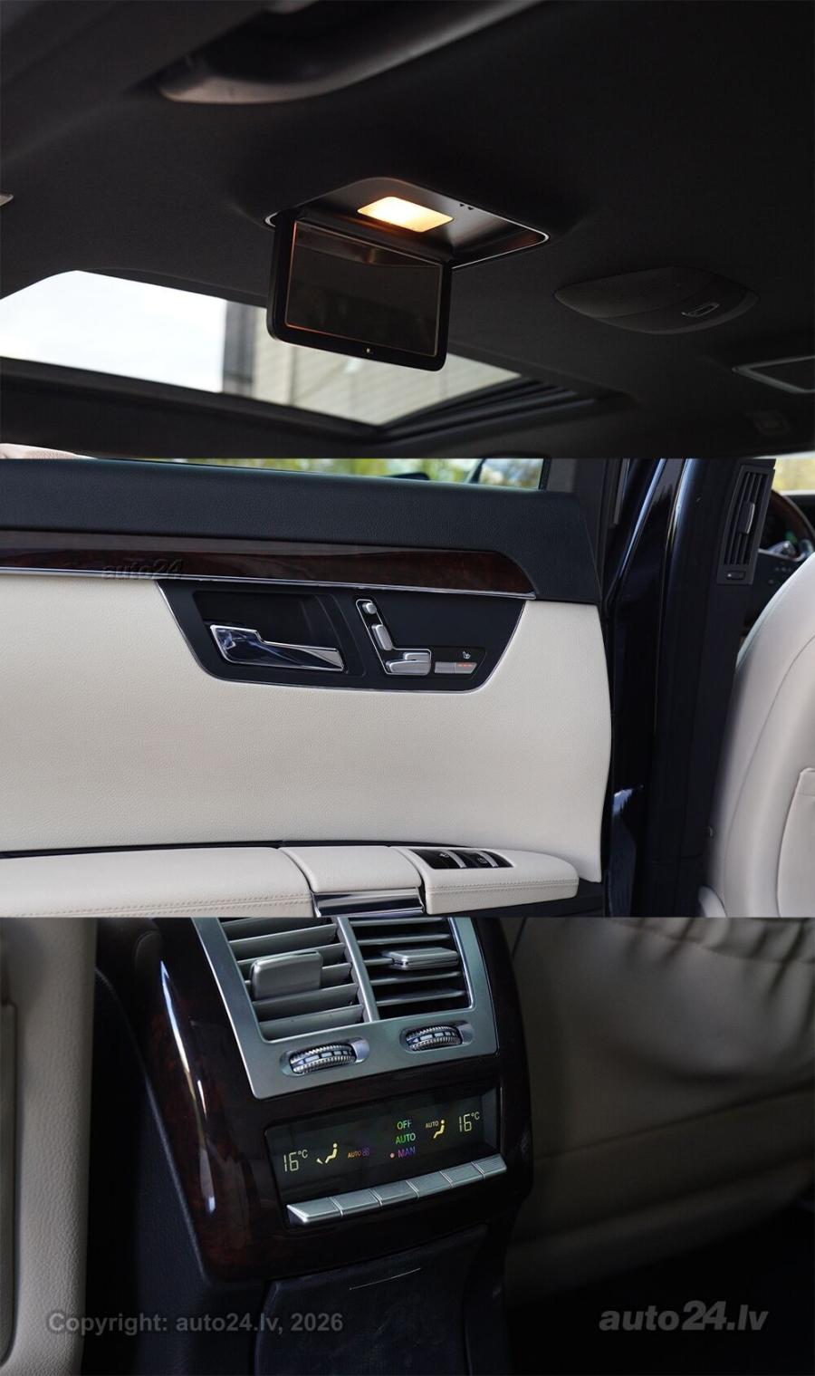 Melns Mercedes-Benz S-Class 2013 Tartu, ar dzinēja tilpumu 3.00 L un nobraukumu 276 tūkst. km par 15500 €, foto 14 vietnē AUTOMOTO.COM.LV