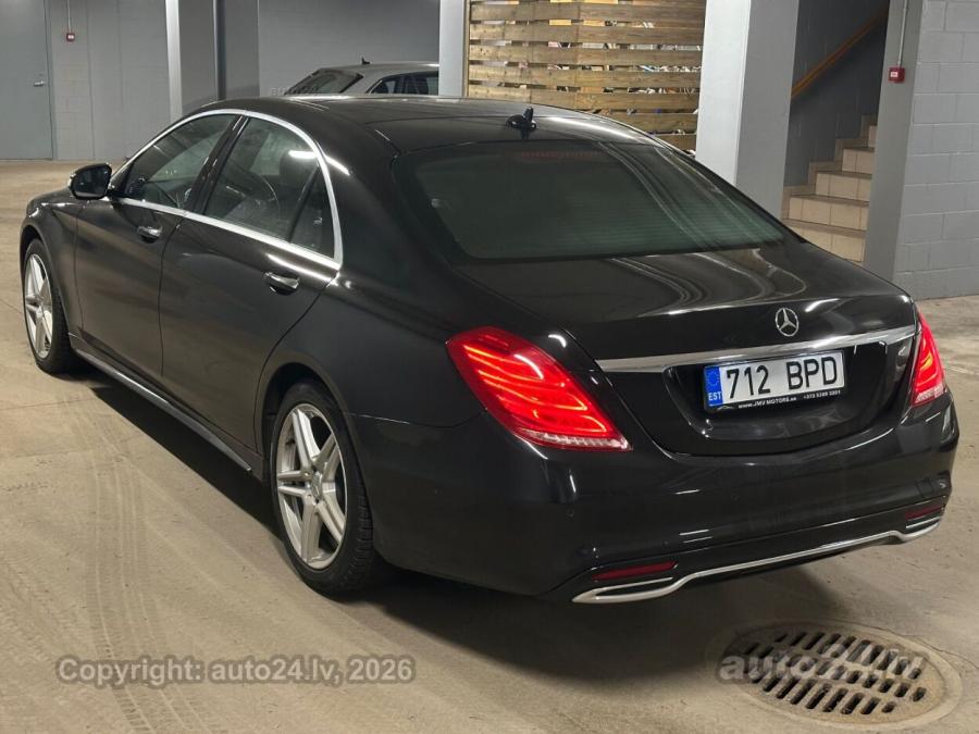 Black Mercedes-Benz S-Class 2014 in Tallinn, with an engine capacity of 3.00 L and mileage of 160 thousand km for 26200 €, photo 4 on AUTOMOTO.COM.LV