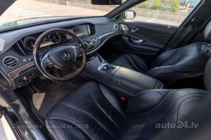 Black Mercedes-Benz S-Class 2014 in Tallinn, with an engine capacity of 3.00 L and mileage of 213 thousand km for 27999 €, photo 10 on AUTOMOTO.COM.LV