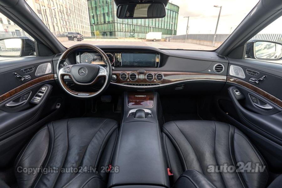 Black Mercedes-Benz S-Class 2014 in Tallinn, with an engine capacity of 3.00 L and mileage of 213 thousand km for 27999 €, photo 14 on AUTOMOTO.COM.LV