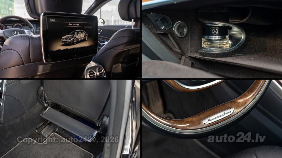 Black Mercedes-Benz S-Class 2014 in Tallinn, with an engine capacity of 3.00 L and mileage of 213 thousand km for 27999 €, photo 18 on AUTOMOTO.COM.LV