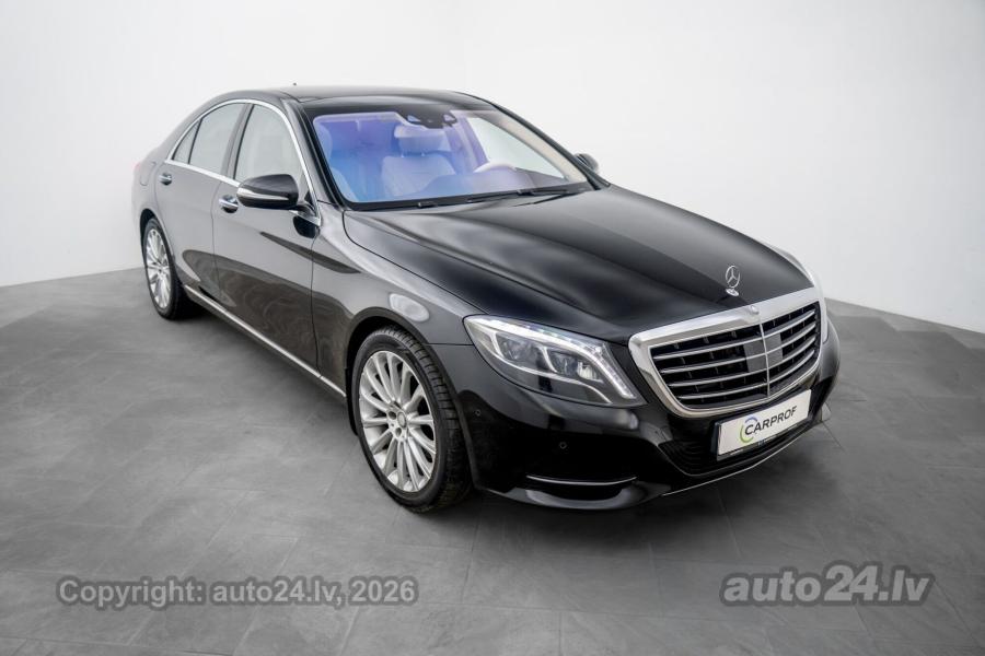 Black Mercedes-Benz S-Class 2014 in Tallinn, with an engine capacity of 3.00 L and mileage of 142 thousand km for 24999 €, photo 4 on AUTOMOTO.COM.LV