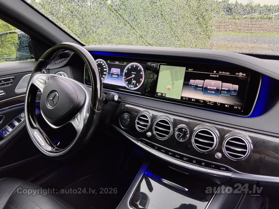 Melns Mercedes-Benz S-Class 2014 Tallina, ar dzinēja tilpumu 4.70 L un nobraukumu 227 tūkst. km par 30000 €, foto 6 vietnē AUTOMOTO.COM.LV