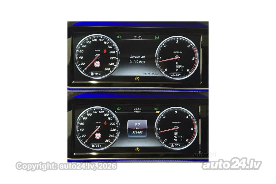 Black Mercedes-Benz S-Class 2014 in Tallinn, with an engine capacity of 3.00 L and mileage of 330 thousand km for 23995 €, photo 27 on AUTOMOTO.COM.LV