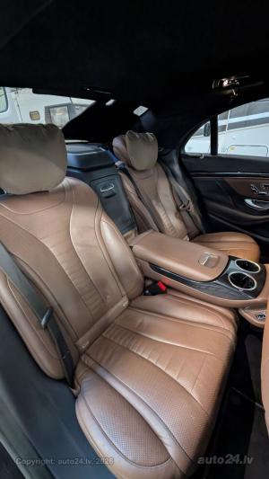 Black Mercedes-Benz S-Class 2015 in Tallinn, with an engine capacity of 3.00 L and mileage of 242 thousand km for 28400 €, photo 20 on AUTOMOTO.COM.LV