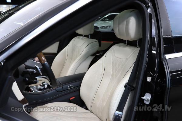 Black Mercedes-Benz S-Class 2015 in Tallinn, with an engine capacity of 4.70 L and mileage of 104 thousand km for 34995 €, photo 9 on AUTOMOTO.COM.LV