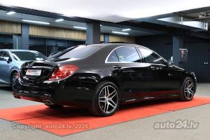 Black Mercedes-Benz S-Class 2015 in Tallinn, with an engine capacity of 4.70 L and mileage of 104 thousand km for 34995 €, photo 3 on AUTOMOTO.COM.LV