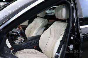 Black Mercedes-Benz S-Class 2015 in Tallinn, with an engine capacity of 4.70 L and mileage of 104 thousand km for 34995 €, photo 10 on AUTOMOTO.COM.LV
