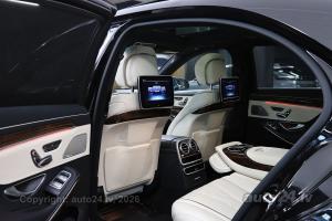 Black Mercedes-Benz S-Class 2015 in Tallinn, with an engine capacity of 4.70 L and mileage of 104 thousand km for 34995 €, photo 11 on AUTOMOTO.COM.LV