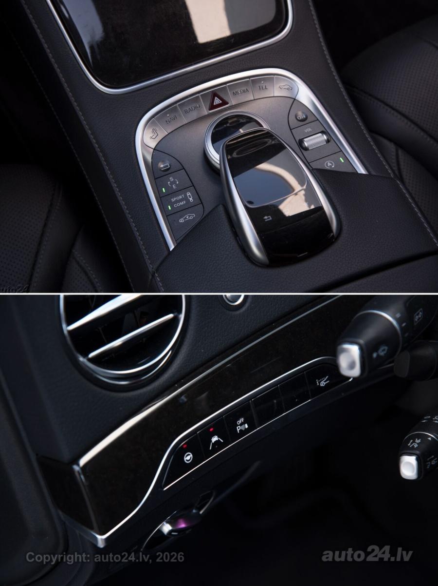 Melns Mercedes-Benz S-Class 2015 Tallina, ar dzinēja tilpumu 3.00 L un nobraukumu 171 tūkst. km par 28500 €, foto 12 vietnē AUTOMOTO.COM.LV