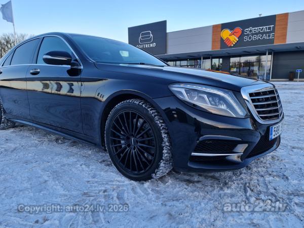 Black Mercedes-Benz S-Class 2015 in Tartu, with an engine capacity of 3.00 L and mileage of 235 thousand km for 11500 €, photo 8 on AUTOMOTO.COM.LV