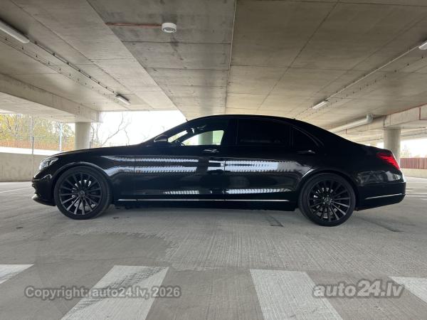 Black Mercedes-Benz S-Class 2015 in Tartu, with an engine capacity of 3.00 L and mileage of 265 thousand km for 32000 €, photo 10 on AUTOMOTO.COM.LV