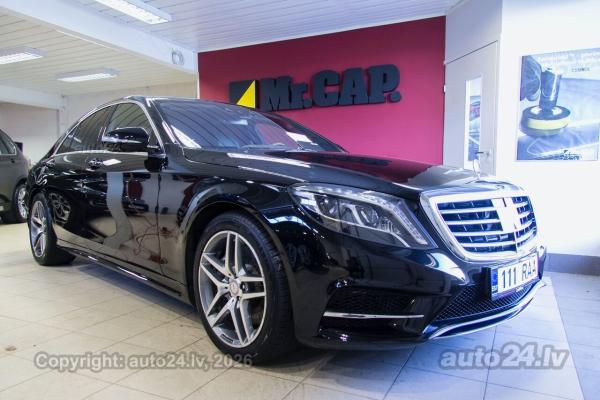 Black Mercedes-Benz S-Class 2015 in Tallinn, with an engine capacity of 3.00 L and mileage of 143 thousand km for 26990 €, photo 1 on AUTOMOTO.COM.LV