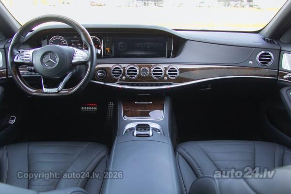 Black Mercedes-Benz S-Class 2015 in Tallinn, with an engine capacity of 3.00 L and mileage of 143 thousand km for 26990 €, photo 5 on AUTOMOTO.COM.LV