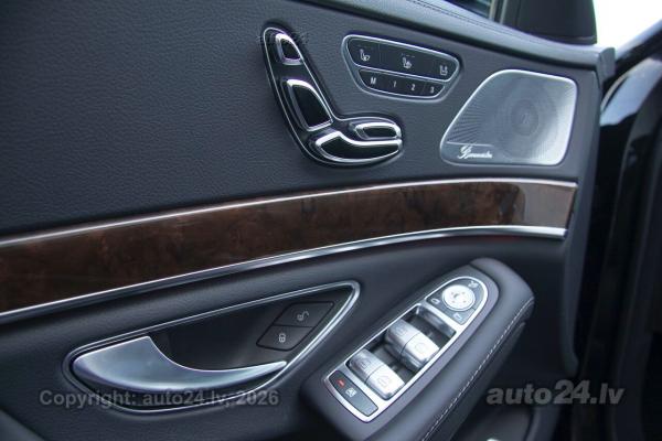Black Mercedes-Benz S-Class 2015 in Tallinn, with an engine capacity of 3.00 L and mileage of 143 thousand km for 26990 €, photo 8 on AUTOMOTO.COM.LV