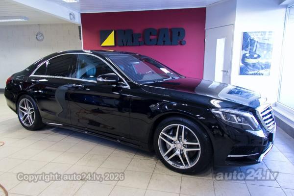 Black Mercedes-Benz S-Class 2015 in Tallinn, with an engine capacity of 3.00 L and mileage of 143 thousand km for 26990 €, photo 10 on AUTOMOTO.COM.LV