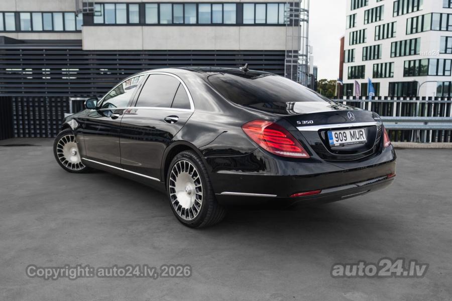 Black Mercedes-Benz S-Class 2015 in Narva, with an engine capacity of 3.00 L and mileage of 175 thousand km for 28000 €, photo 5 on AUTOMOTO.COM.LV