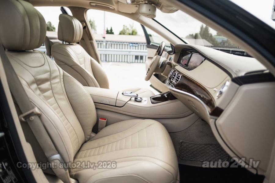 Black Mercedes-Benz S-Class 2015 in Narva, with an engine capacity of 3.00 L and mileage of 175 thousand km for 28000 €, photo 15 on AUTOMOTO.COM.LV