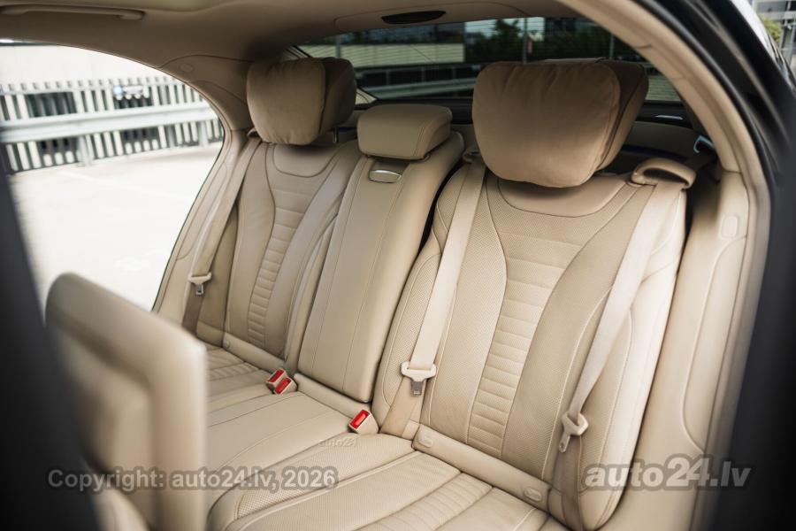 Black Mercedes-Benz S-Class 2015 in Narva, with an engine capacity of 3.00 L and mileage of 175 thousand km for 28000 €, photo 18 on AUTOMOTO.COM.LV