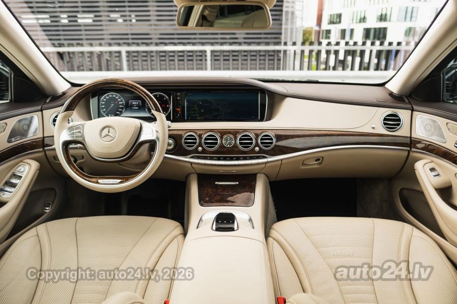 Black Mercedes-Benz S-Class 2015 in Narva, with an engine capacity of 3.00 L and mileage of 175 thousand km for 28000 €, photo 22 on AUTOMOTO.COM.LV