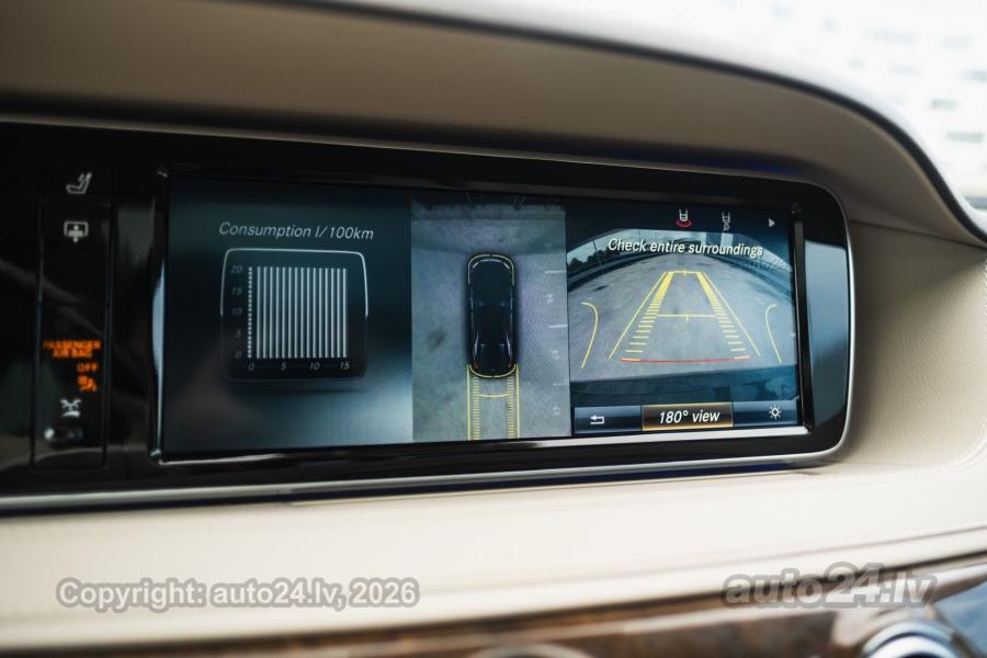 Black Mercedes-Benz S-Class 2015 in Narva, with an engine capacity of 3.00 L and mileage of 175 thousand km for 28000 €, photo 30 on AUTOMOTO.COM.LV