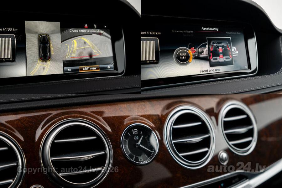 Black Mercedes-Benz S-Class 2016 in Tartu, with an engine capacity of 3.00 L and mileage of 238 thousand km for 29500 €, photo 19 on AUTOMOTO.COM.LV