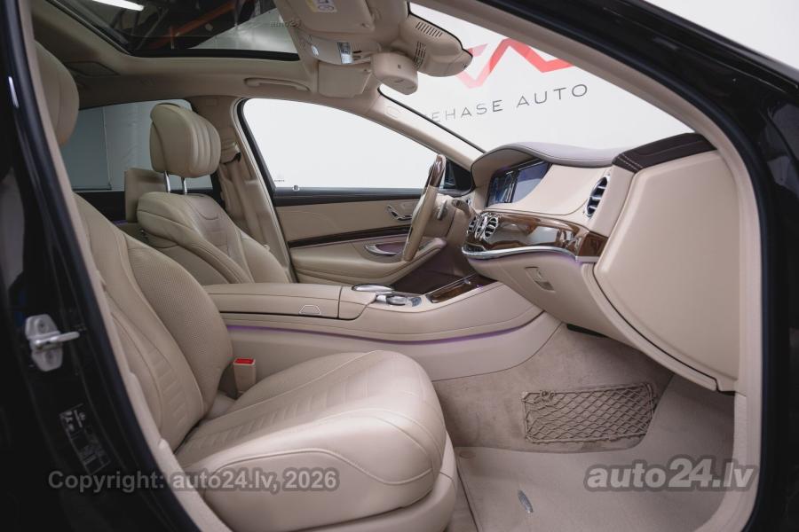 Black Mercedes-Benz S-Class 2016 in Tartu, with an engine capacity of 3.00 L and mileage of 129 thousand km for 35000 €, photo 10 on AUTOMOTO.COM.LV