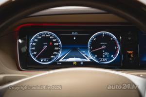 Black Mercedes-Benz S-Class 2016 in Tartu, with an engine capacity of 3.00 L and mileage of 129 thousand km for 35000 €, photo 13 on AUTOMOTO.COM.LV