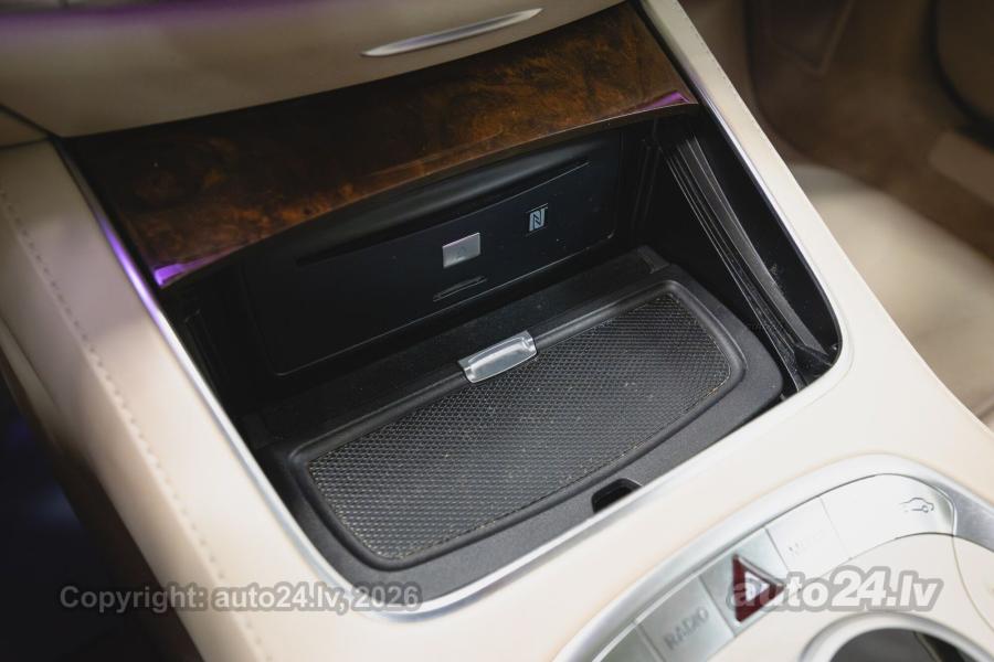Black Mercedes-Benz S-Class 2016 in Tartu, with an engine capacity of 3.00 L and mileage of 129 thousand km for 35000 €, photo 20 on AUTOMOTO.COM.LV