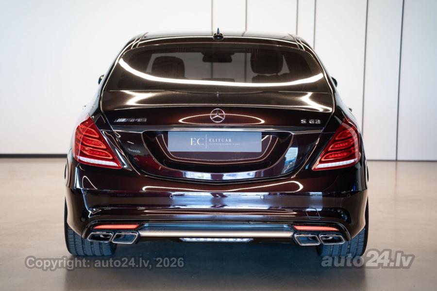 Black Mercedes-Benz S-Class 2017 in Tallinn, with an engine capacity of 4.00 L and mileage of 50 thousand km for 67731 €, photo 4 on AUTOMOTO.COM.LV