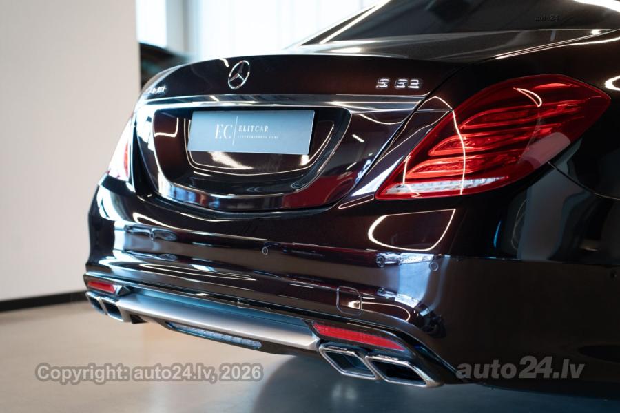 Black Mercedes-Benz S-Class 2017 in Tallinn, with an engine capacity of 4.00 L and mileage of 50 thousand km for 67731 €, photo 5 on AUTOMOTO.COM.LV