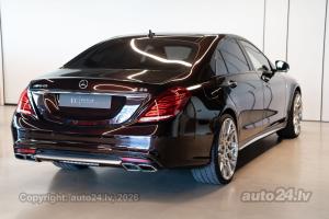 Black Mercedes-Benz S-Class 2017 in Tallinn, with an engine capacity of 4.00 L and mileage of 50 thousand km for 67731 €, photo 6 on AUTOMOTO.COM.LV