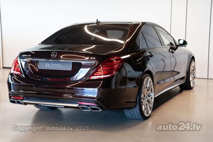 Black Mercedes-Benz S-Class 2017 in Tallinn, with an engine capacity of 4.00 L and mileage of 50 thousand km for 67731 €, photo 6 on AUTOMOTO.COM.LV