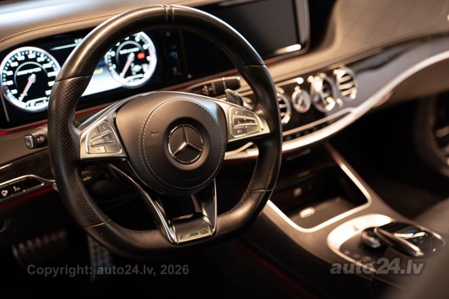 Black Mercedes-Benz S-Class 2017 in Tallinn, with an engine capacity of 4.00 L and mileage of 50 thousand km for 67731 €, photo 16 on AUTOMOTO.COM.LV