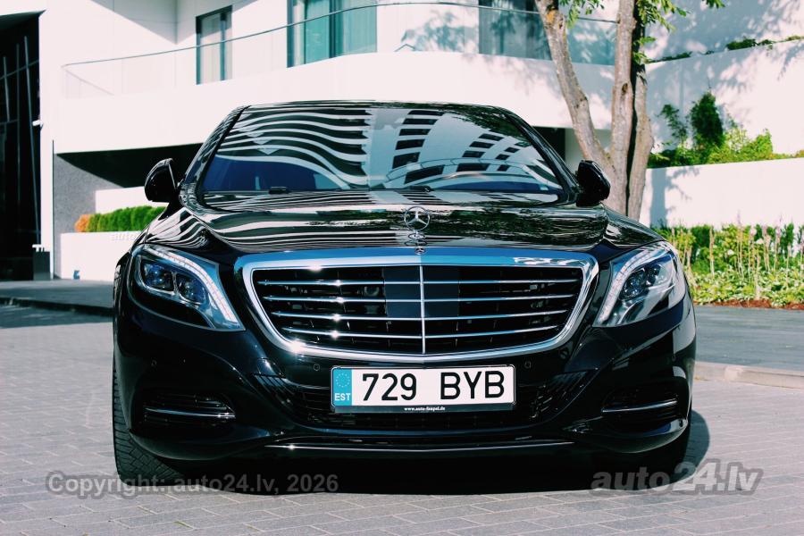 Black Mercedes-Benz S-Class 2017 in Tallinn, with an engine capacity of 3.00 L and mileage of 130 thousand km for 40920 €, photo 1 on AUTOMOTO.COM.LV