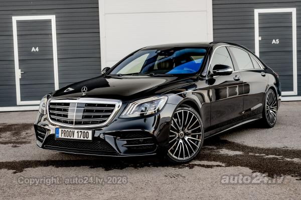 Melns Mercedes-Benz S-Class 2017 Pērnava, ar dzinēja tilpumu 4.00 L un nobraukumu 161 tūkst. km par 43999 €, foto 1 vietnē AUTOMOTO.COM.LV