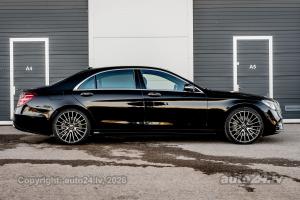 Black Mercedes-Benz S-Class 2017 in Parnu, with an engine capacity of 4.00 L and mileage of 161 thousand km for 43999 €, photo 6 on AUTOMOTO.COM.LV