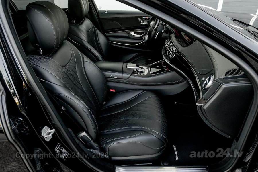 Black Mercedes-Benz S-Class 2017 in Parnu, with an engine capacity of 4.00 L and mileage of 161 thousand km for 43999 €, photo 15 on AUTOMOTO.COM.LV