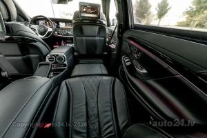 Black Mercedes-Benz S-Class 2017 in Parnu, with an engine capacity of 4.00 L and mileage of 161 thousand km for 43999 €, photo 18 on AUTOMOTO.COM.LV