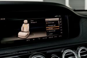 Black Mercedes-Benz S-Class 2017 in Parnu, with an engine capacity of 4.00 L and mileage of 161 thousand km for 43999 €, photo 27 on AUTOMOTO.COM.LV