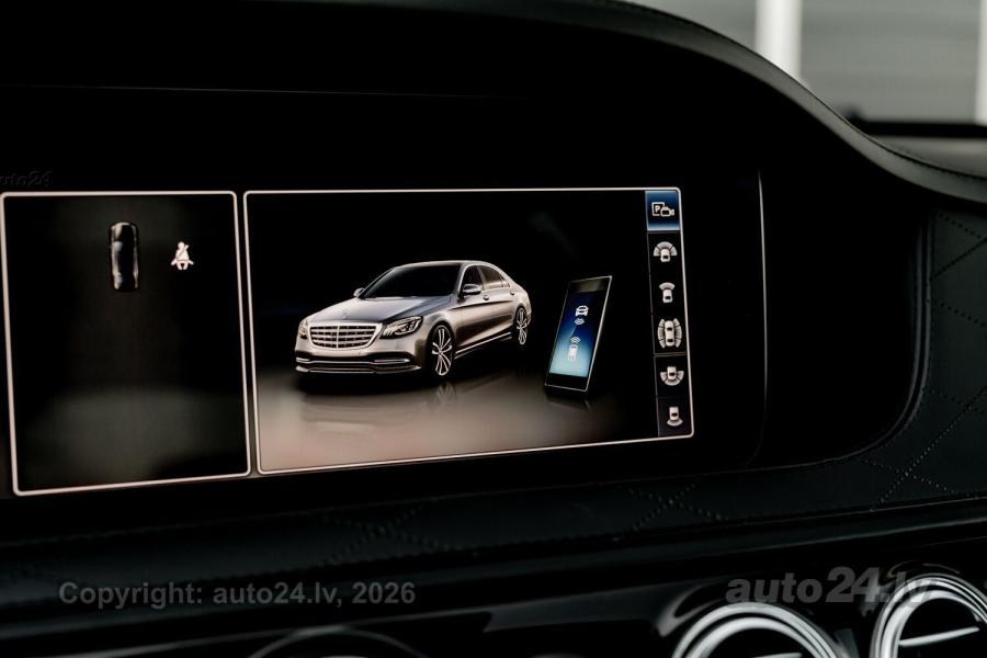 Black Mercedes-Benz S-Class 2017 in Parnu, with an engine capacity of 4.00 L and mileage of 161 thousand km for 43999 €, photo 28 on AUTOMOTO.COM.LV